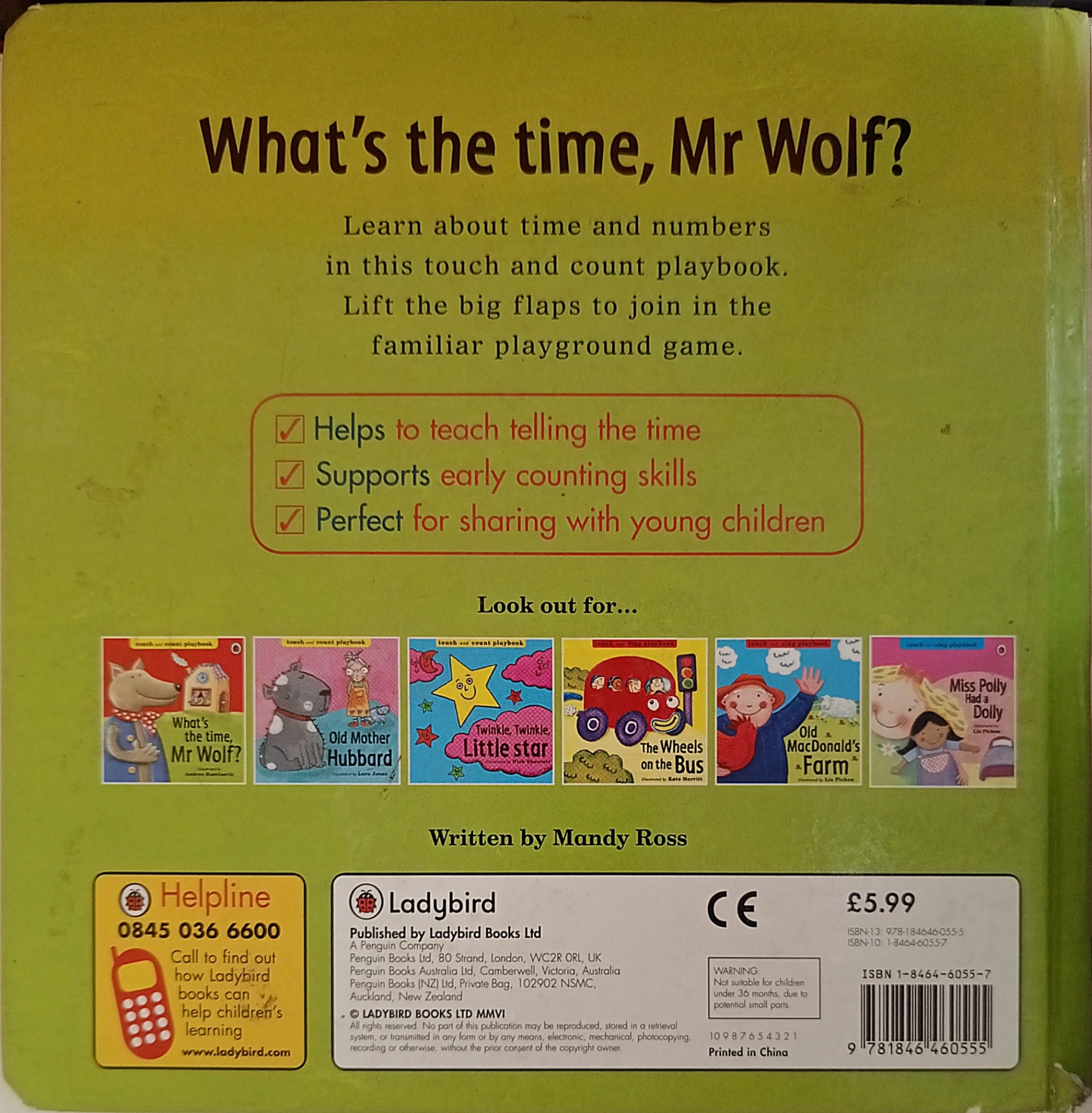 Touch and Count Playbook: What's the Time, Mr Wolf?