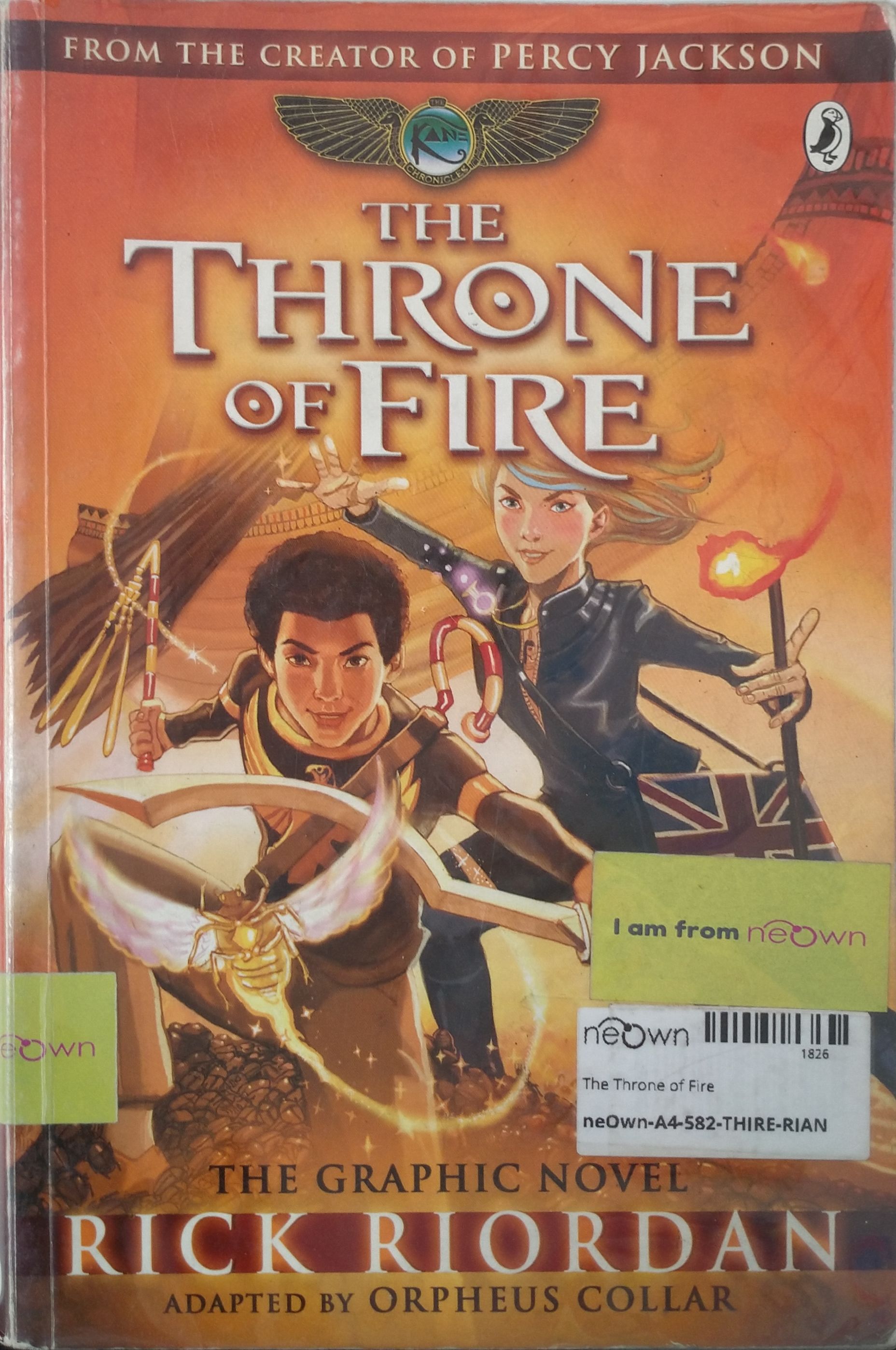 The Kane Chronicles #2 The Throne of Fire (The Graphic Novel)