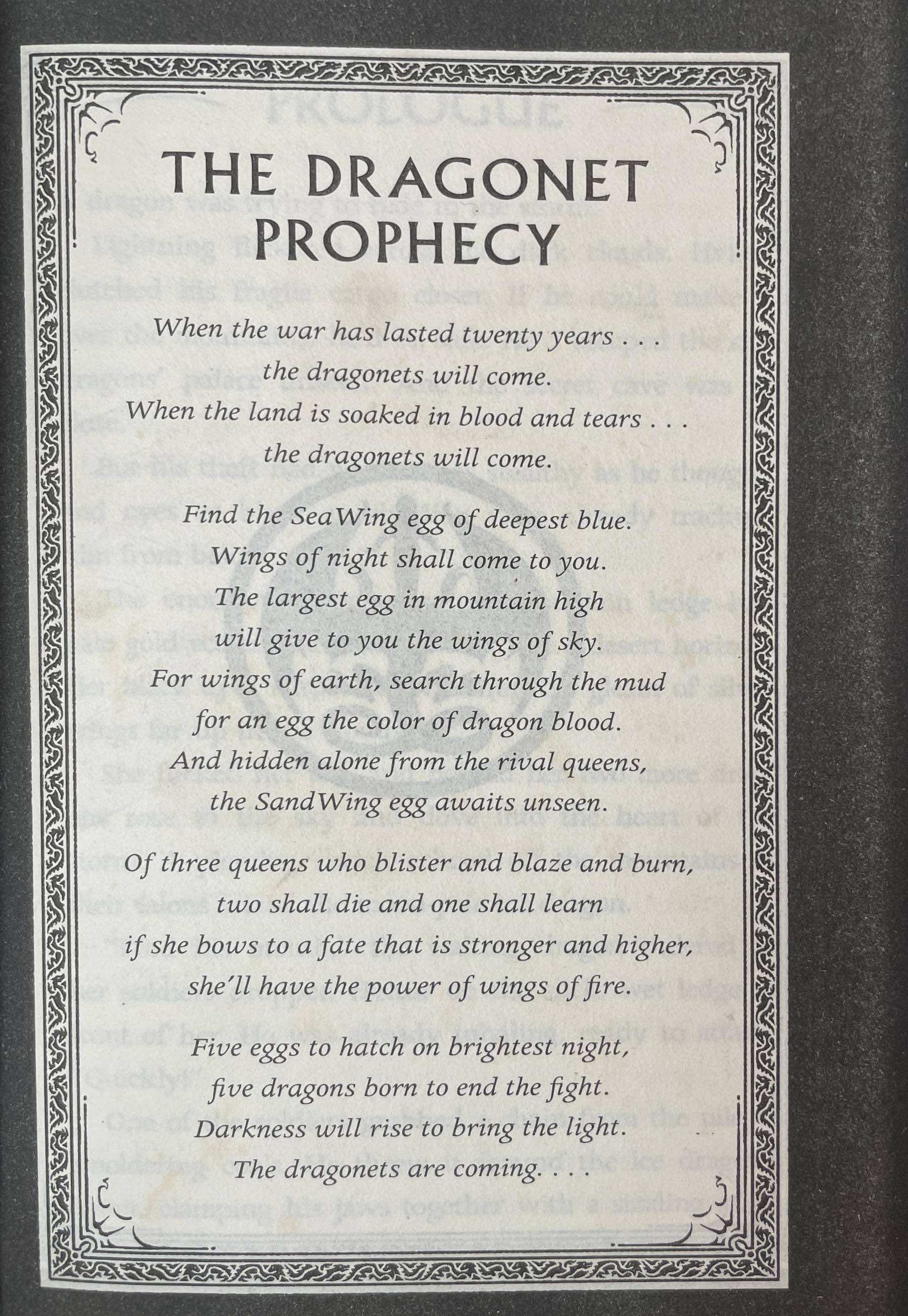 Wings of Fire #1 The Dragonet Prophecy