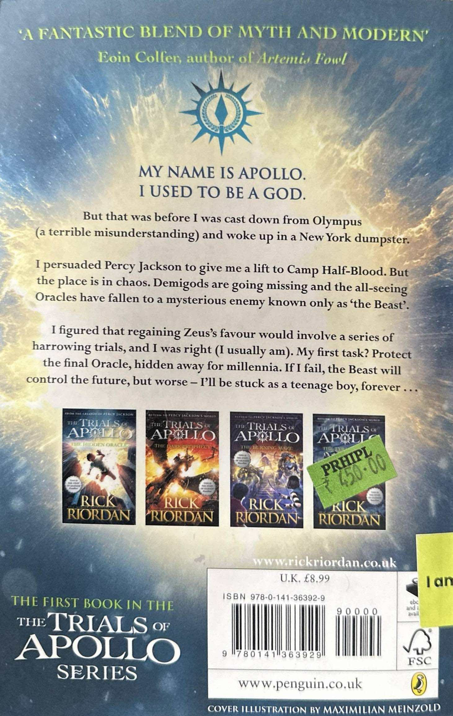 The Trials of Apollo #1 The Hidden Oracle