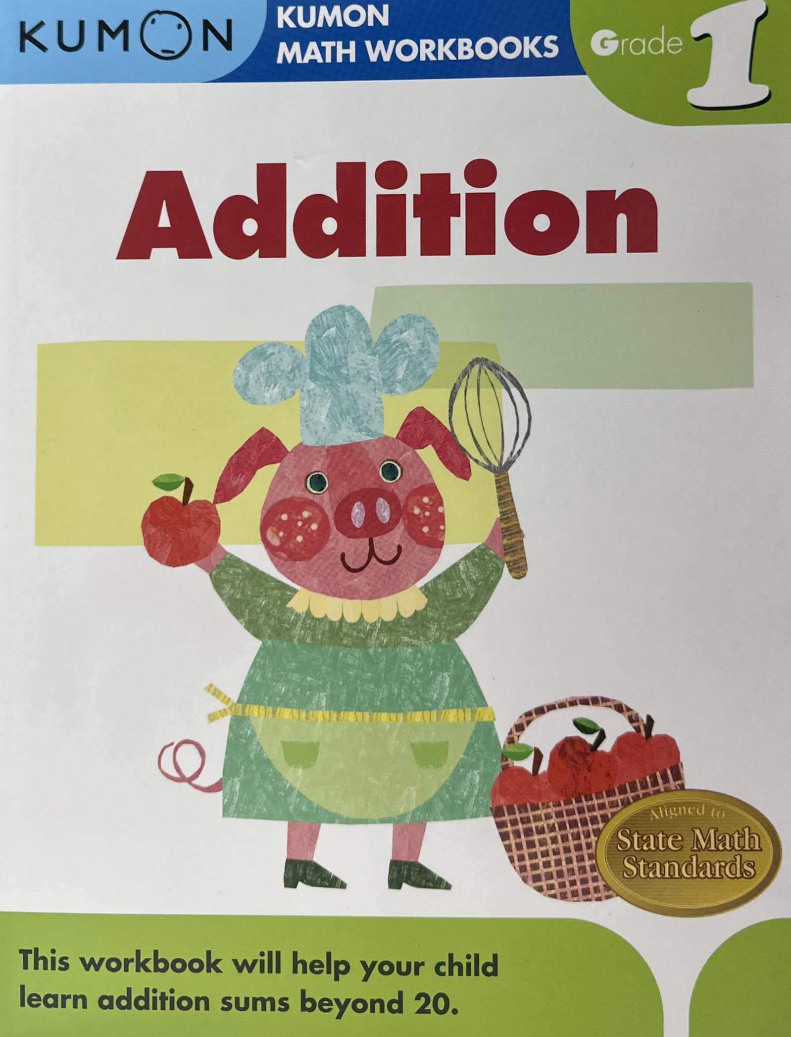 Addition (Grade 1) | Kumon Math Workbooks | Activity Book For Children