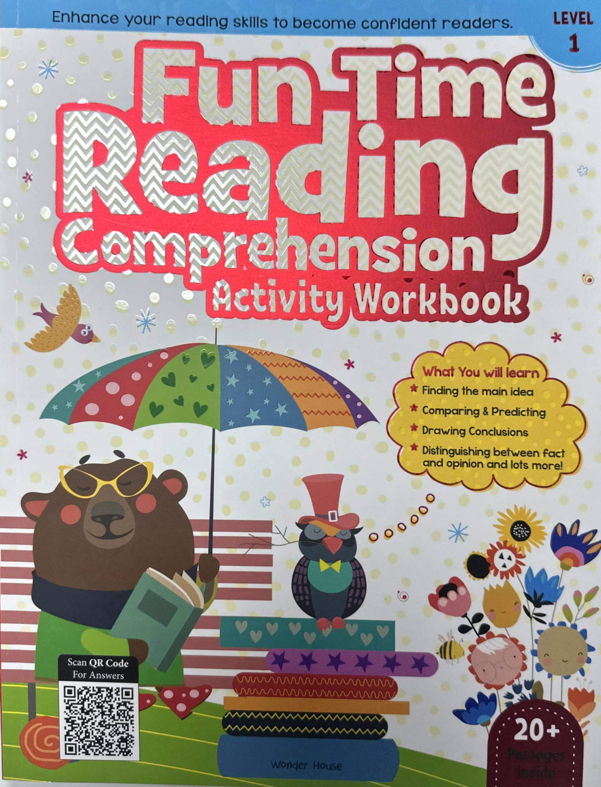Fun Time Reading Comprehension - Activity Workbook For Children - Leve