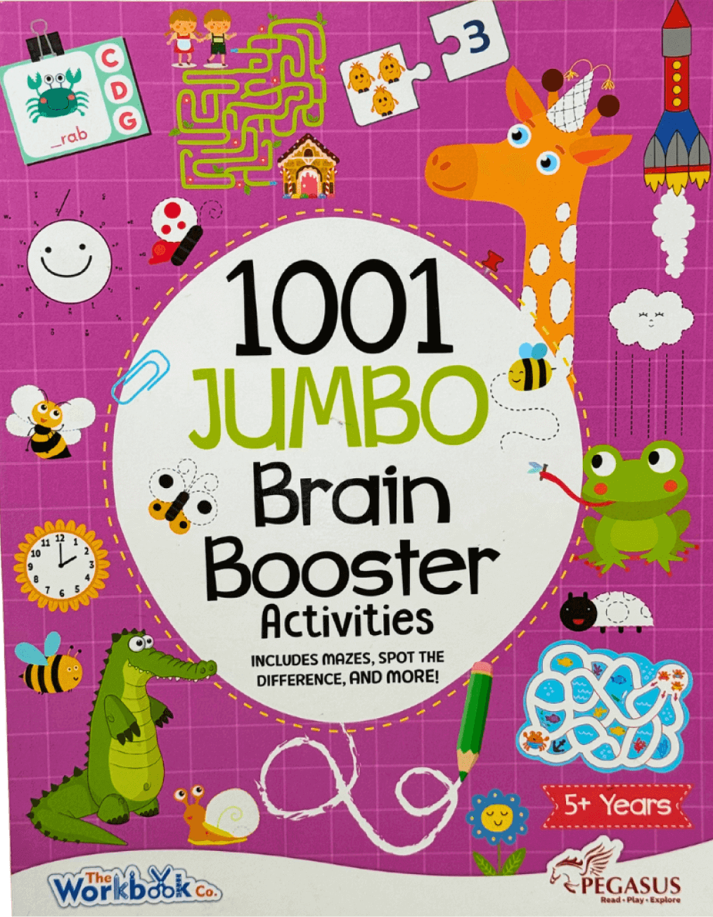 1001 Jumbo Brain Booster Activities for 5 to 8 Years Old Kids | Enhanc