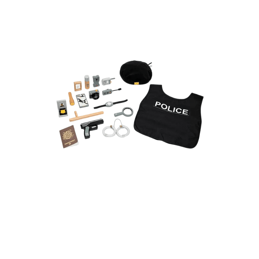 Wooden Police Costume Set