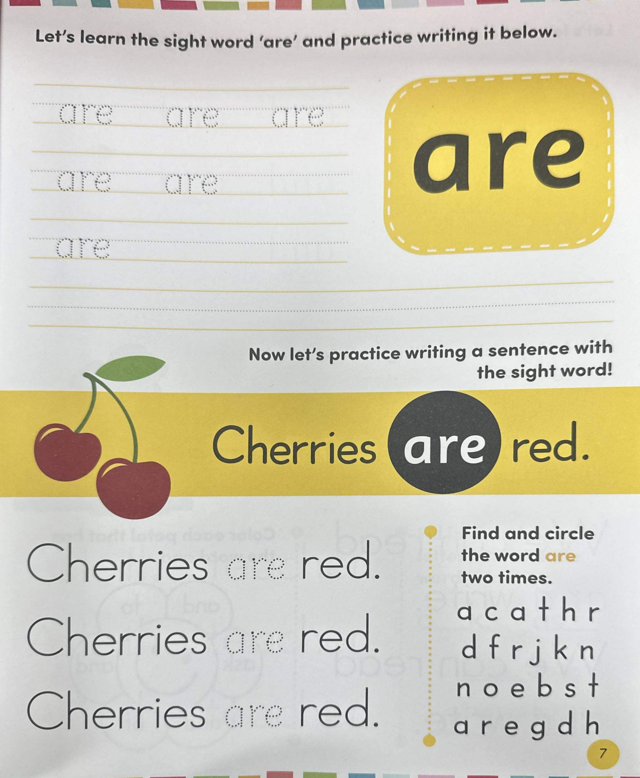 Sight Words and Sentences (Level 1): First Practice Workbook of Most C